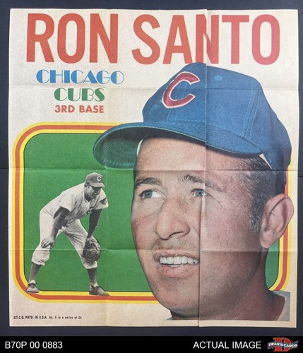 1970 Topps Baseball Posters #5 Ron Santo Cubs HOF 4 - VG/EX | eBay