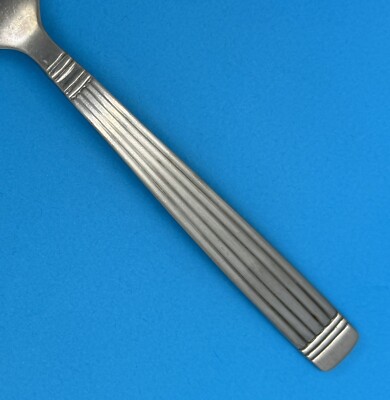 FARBERWARE ALEXA GLOSSY STAINLESS FLATWARE RIDGES BANDS TIP & HEEL ...