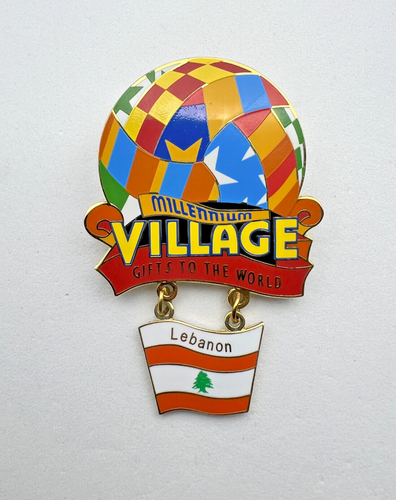 Disney WDW Epcot Millennium Village Lebanon Cast Member Flag Dangle Pin ...