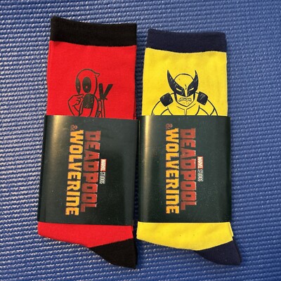 NWT Marvel Studios Deadpool & Wolverine X-Men Comics Socks 2 Sets BFF ...