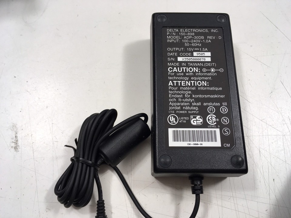 ZENITH BRAND NEW ADP-30DB LAPTOP POWER SUPPLY Delta 150-898 15V 1.5A ...