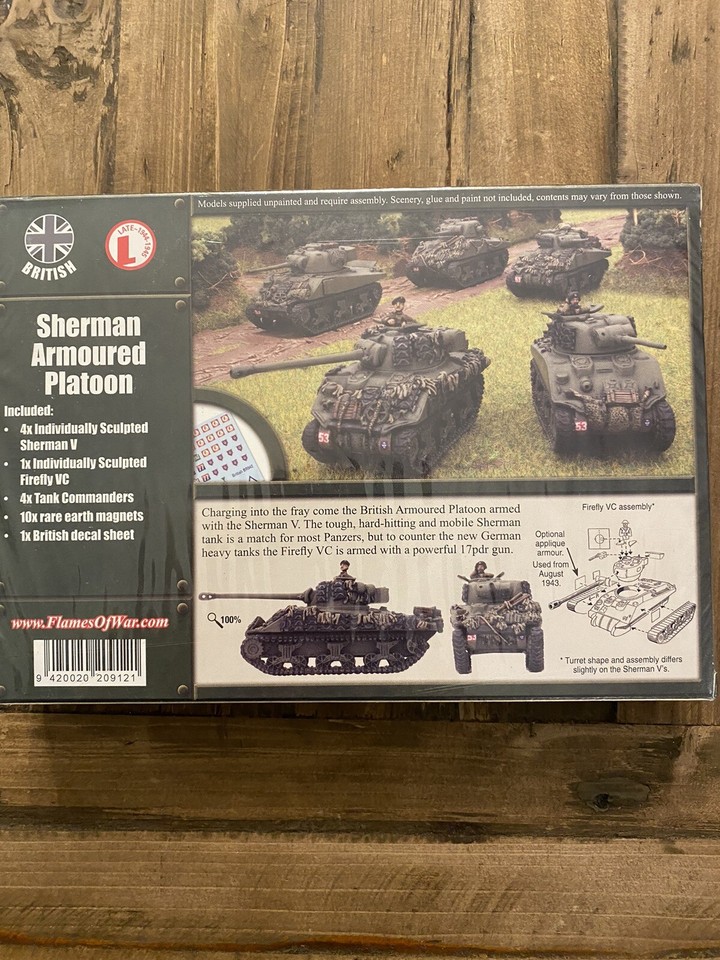 Flames Of War Metal And Resin British Sherman Box | eBay