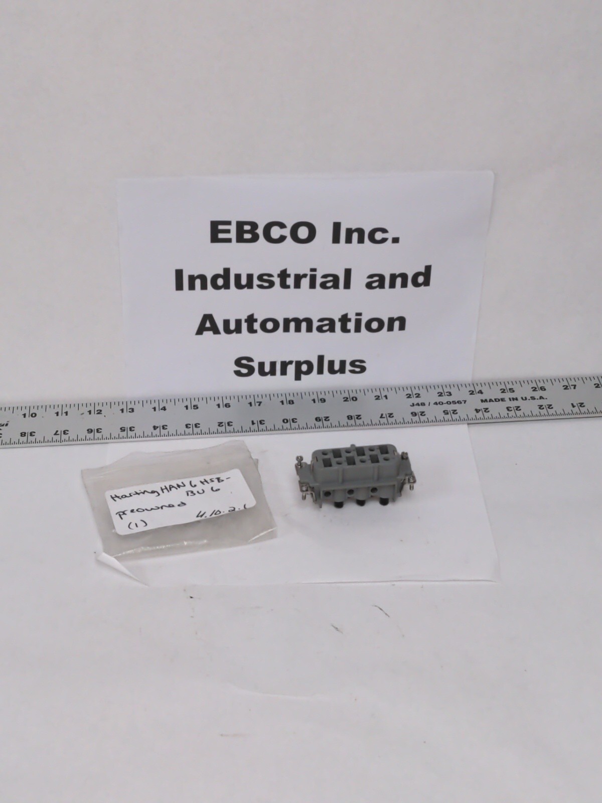 HARTING HAN 6 HSB-BU, (09310062701) GRAY | eBay