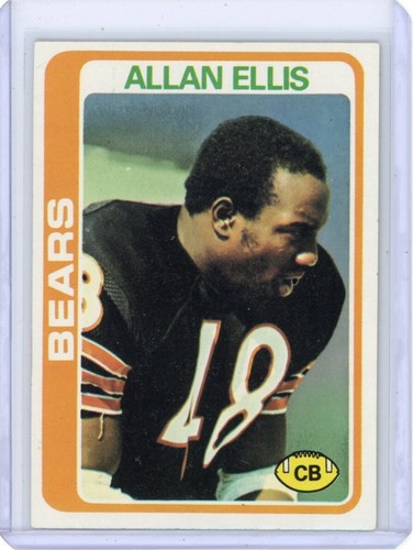 1978 TOPPS FOOTBALL ALLAN ELLIS #132 CHICAGO BEARS NM NM-MT SET BREAK ...
