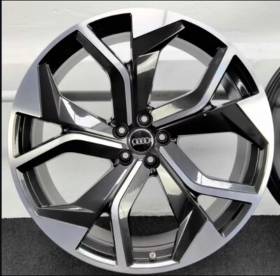 22" Wheels Fit AUDI A6 A7 SQ5 Q5 Q7 Q8 SQ8 22x9.5 5x112 ET30 Rims Set 4 ...