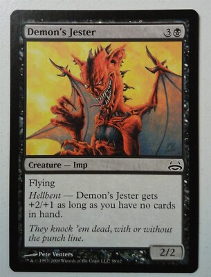 Demon's Jester *Common* Magic MtG x1 Divine vs Demonic SP | eBay