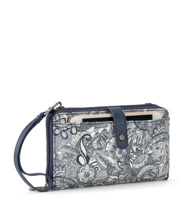 Sakroots Nwt Navy Spirit Desert Crossbody wallet | eBay