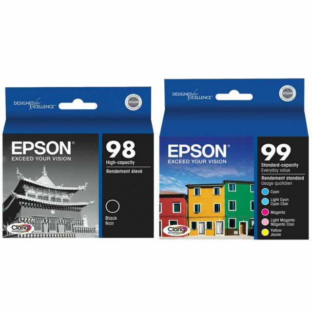 Epson 98 99 (T098T0996PK) Cyan, Yellow, Magenta, Black Cartridge for ...