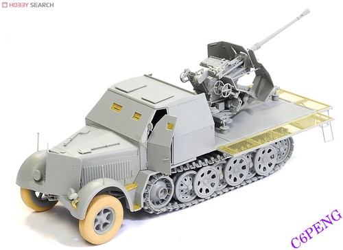 Dragon 6542 1/35 WW.II German Sd.Kfz.7/2 8t Half-track 3.7cm Flak37 AA ...