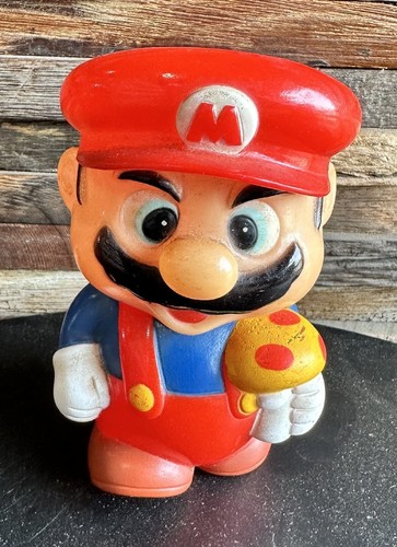 Mario Piggy Bank Soft Vinyl 1985 Doll Bank Super Mario Bros. Nintendo ...