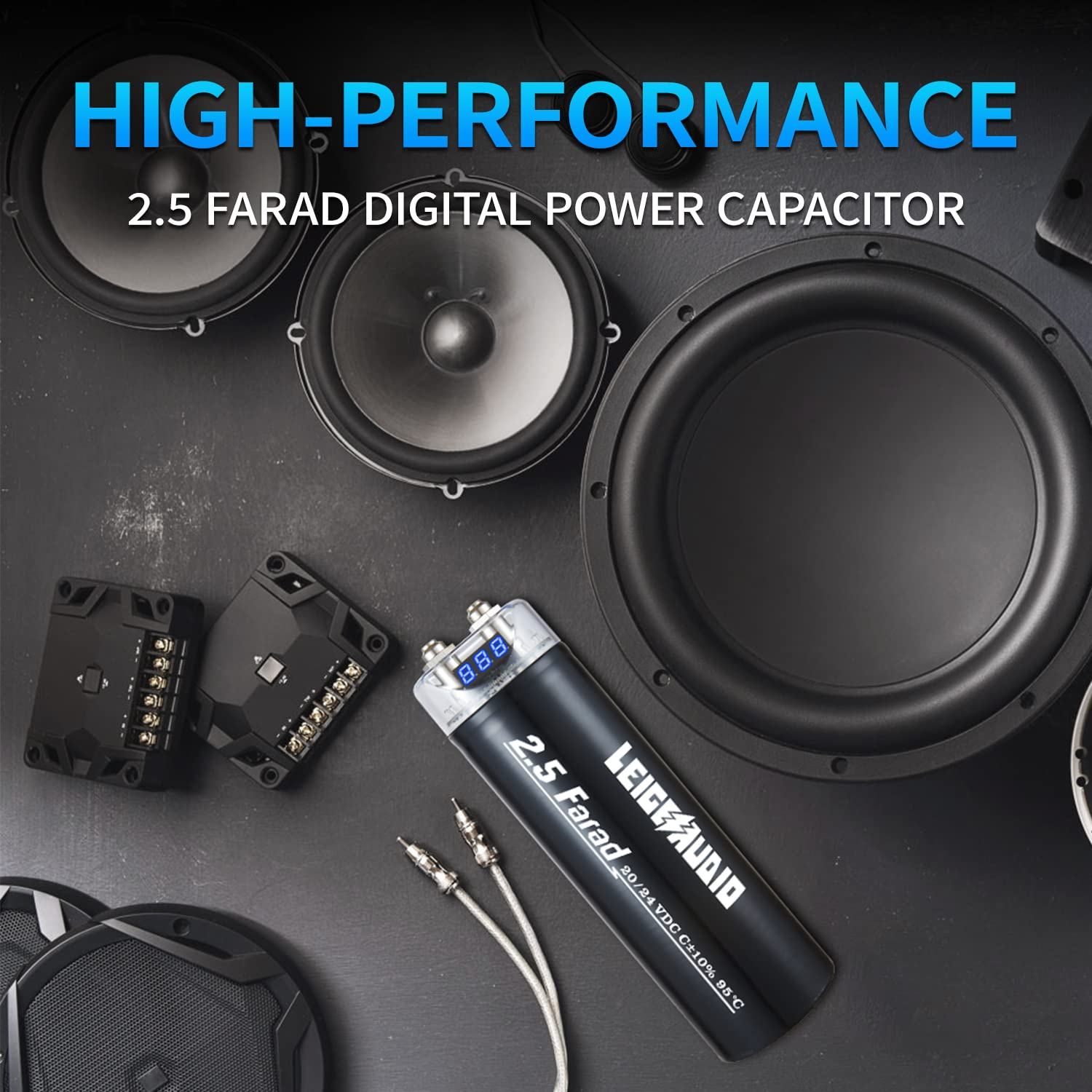 2.5 Farad Digital Power Capacitor for Car Audio System, Performance Car ...