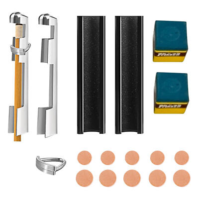 Billiard Cue Clamp 2 Pcs Pool Cue Tip Clamp Alloy Cue Stick Tip Repair ...