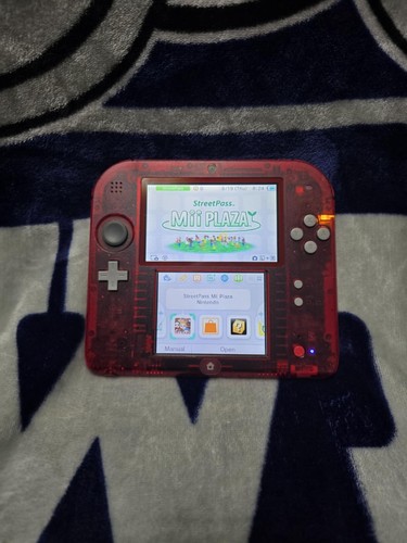Nintendo 2DS - Crystal Red Console 4gb - USA English, Authentic Great ...