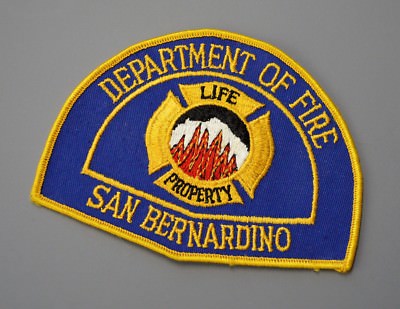 San Bernardino California City Fire Dept. Patch #3 ++ Mint CA | eBay