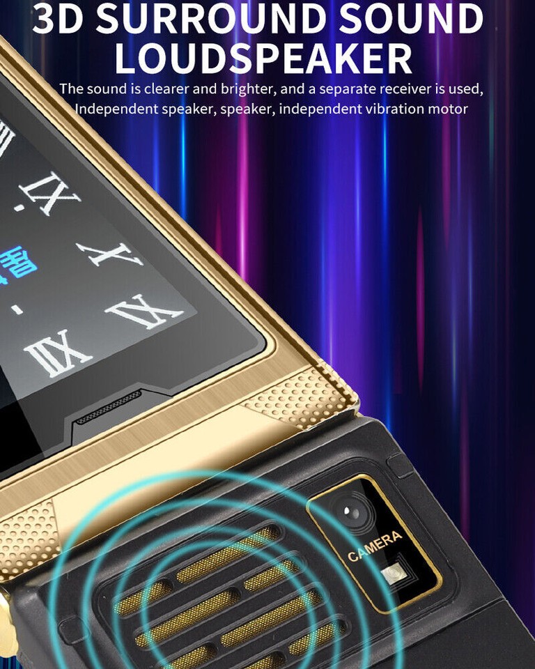 Unlocked Dual SIM Loud Sound FLIP Double Screen Super Long Standby ...