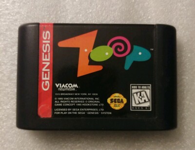 Zoop Sega Genesis Video Game Cart 1995 40824231020| eBay