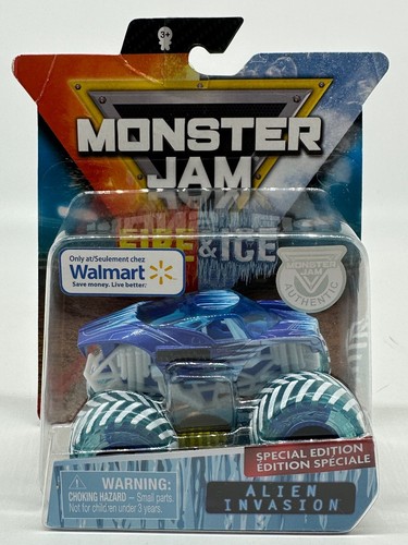 2019 Spin Master Monster Jam Fire and Ice Walmart Special Edition Alien ...