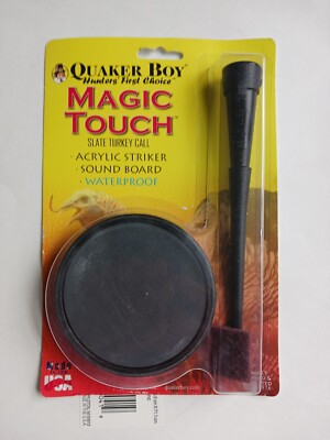 Quaker Boy Magic Touch Slate Turkey Call Waterproof 13609 Hunt Hunting ...