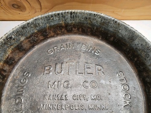 1950 Butler Mfg. Co. Grain Bin Advertising Grain Livestock Pan Vintage ...