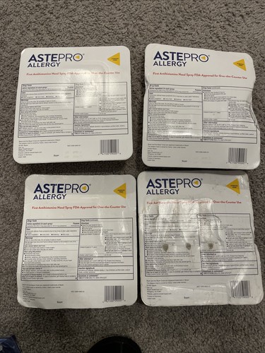 Lot 4 ASTEPRO Allergy Nasal Spray, 3 X 120 Sprays Each Exp 8/2026 ...