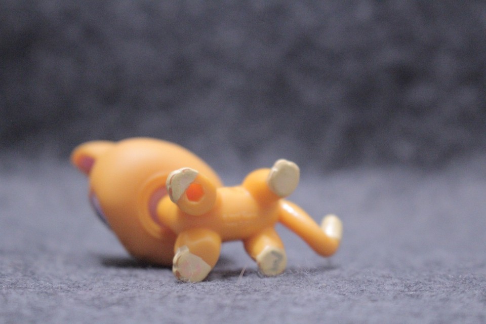 Authentic Littlest Pet Shop LPS Orange Cream Shorthair Cat #855 | eBay