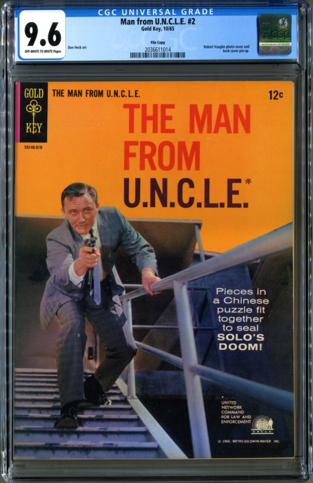 Man from UNCLE #2 (Gold Key 1965) CGC 9.6, Classic TV Series! Rare, Highest! | eBay