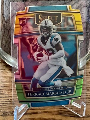 Terrace Marshall Jr. 2021 Select RC Concourse Green & Yellow Die-Cut ...