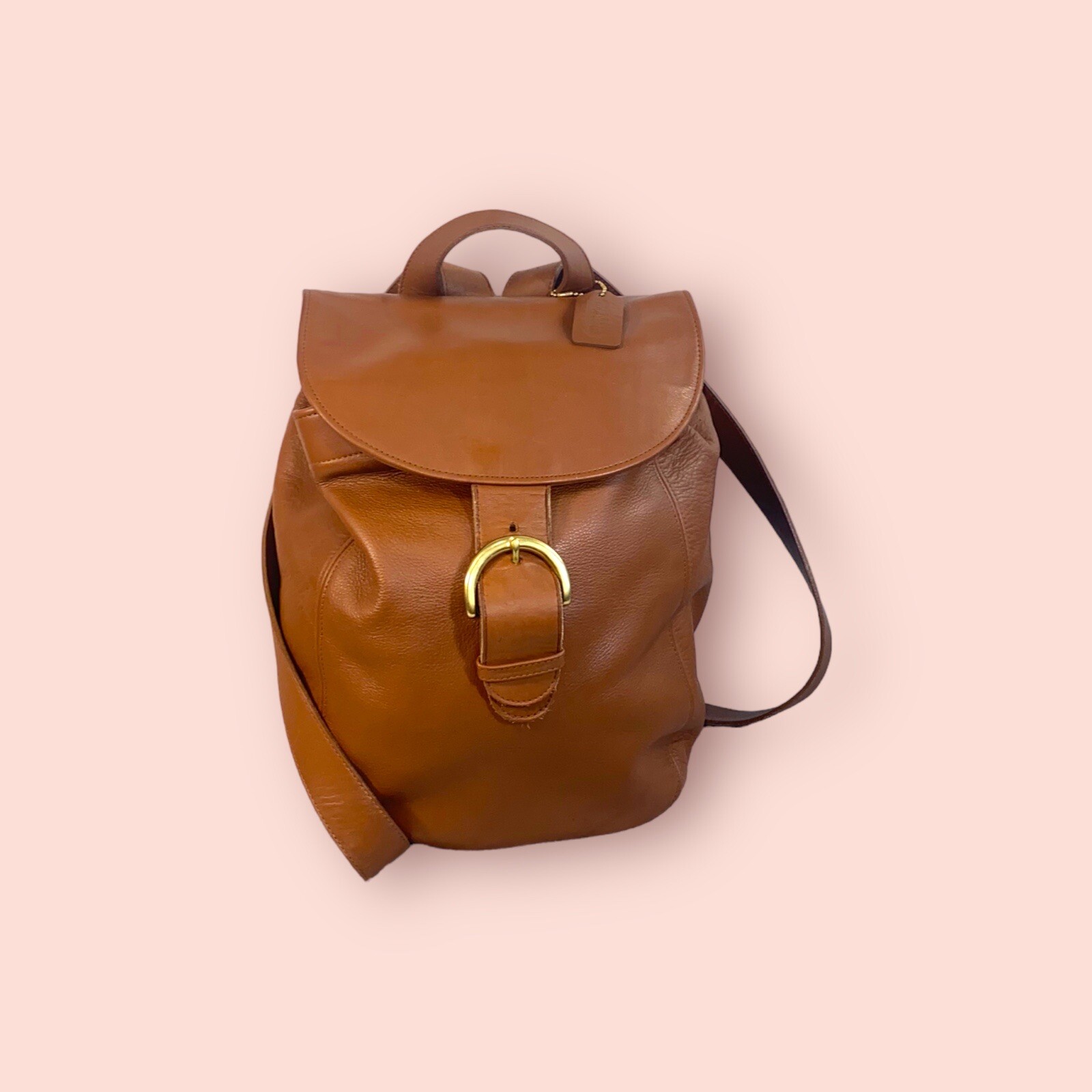 COACH Soho Vintage Brown Leather Backpack Rucksack Da… - Gem