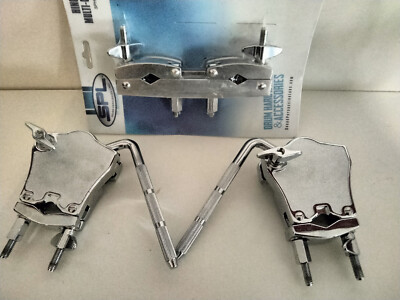 Drum Clamp Set Hinged Multi-Clamp, 2 Tom Cowbell Holder Mount Clamps | eBay