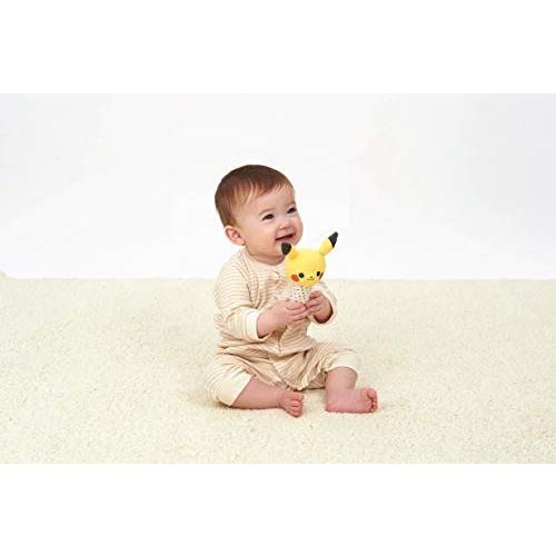 Sega Toys Pokemon Monpoke Pikachu Rattle First Grabbing Puppu Baby Toy ...