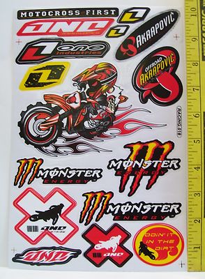 REMOTE CONTROL HOBBY CAR BMX DECALS 1 SHEET STICKERS LOOSE | eBay