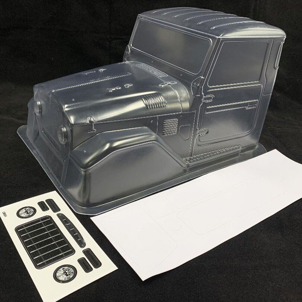 PC Clear Body for Toyota 1965 FJ40 Truck Cab Axial SCX10 II TRX4 1/10 ...
