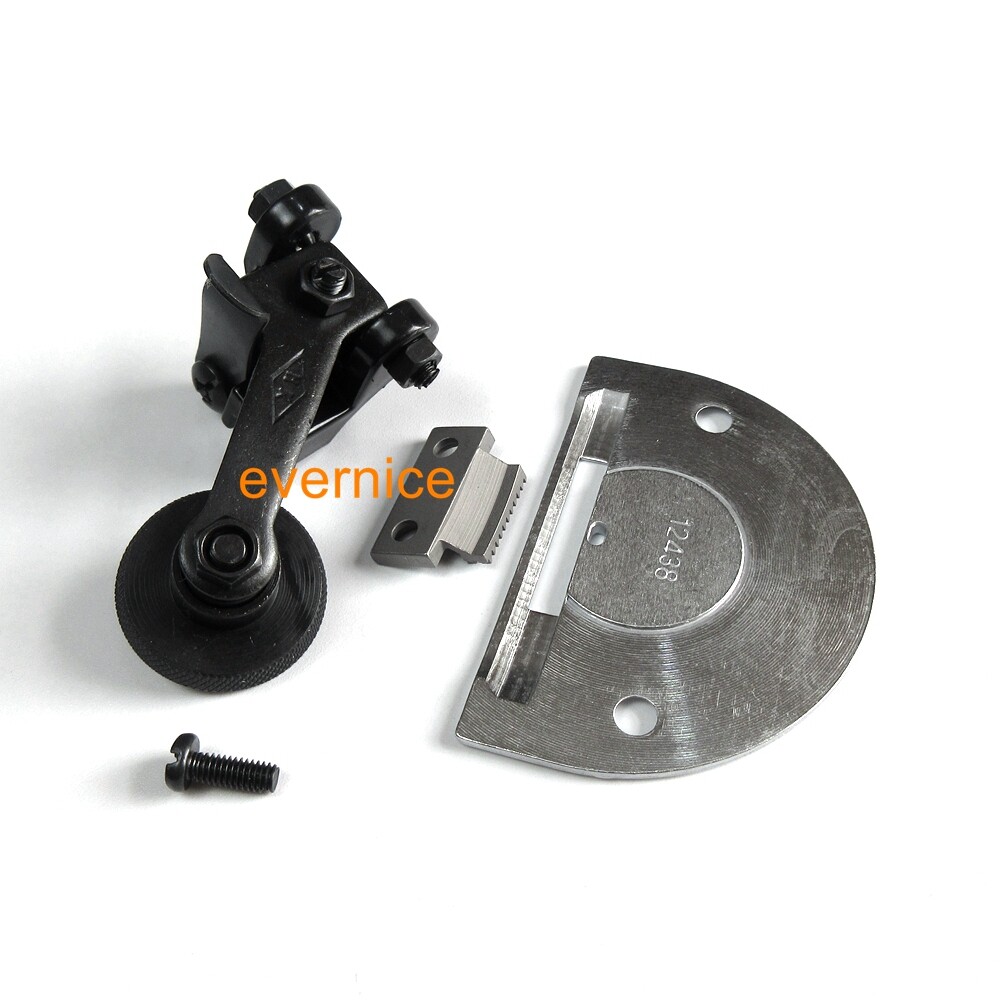 SINGLE NEEDLE ROLLER FOOT & NEEDLE PLATE& FEEDER for JUKI CONSEW SINGER ...