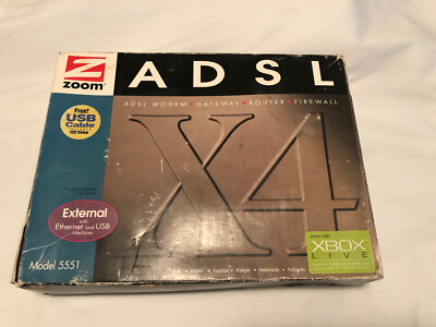 Zoom Model 5651 ADSL X4 Modem/Router/Gateway/Firewall | eBay