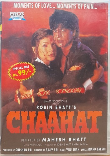 Chaahat - Shahrukh Khan, Pooja Bhatt - Bollywood Hindi Movie DVD (No ...