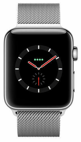 Apple Watch Series 3 42mm Stainless Steel Case with Milanese Loop (GPS ...