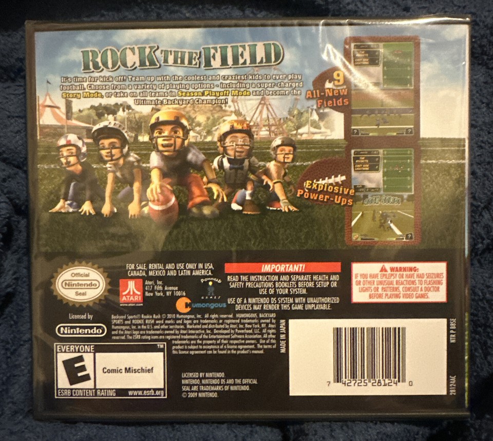 Backyard Sports Football Rookie Rush (Nintendo DS, 2010) New & Sealed ...