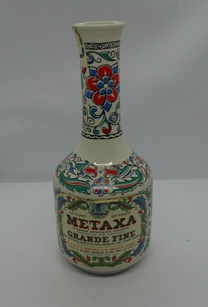 Vintage Greek Metaxa Grande Fine Grape Brandy Collectible Decanter | eBay