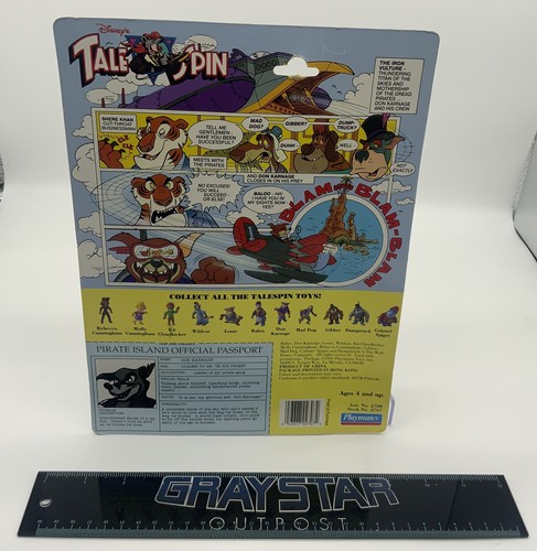 Vintage TALE SPIN Don Karnage 1991 Action Figure Disney Playmates | eBay