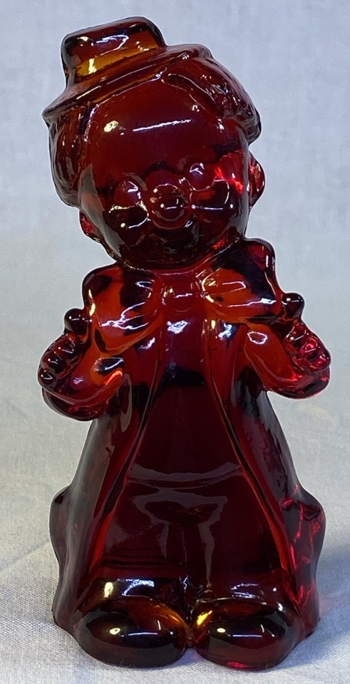 Boyd Art Glass Chuckles The Clown In Ruby #6 Made 4-10-1987 GLOWS | eBay