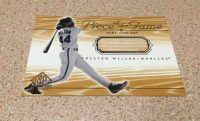 2000 SP GAME BAT PRESTON WILSON PIECE OF THE GAME BAT #PW OLD FLORIDA ...