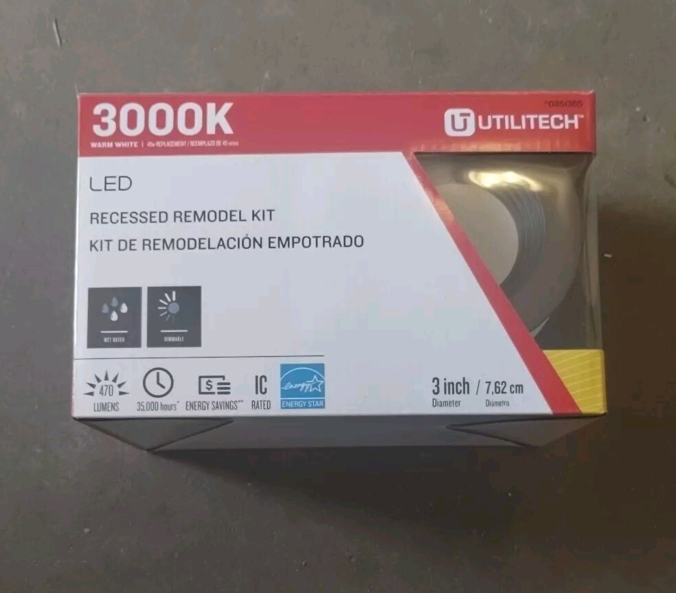Utilitech #0851365. 3000K LED Recessed Remodel Kit. | eBay