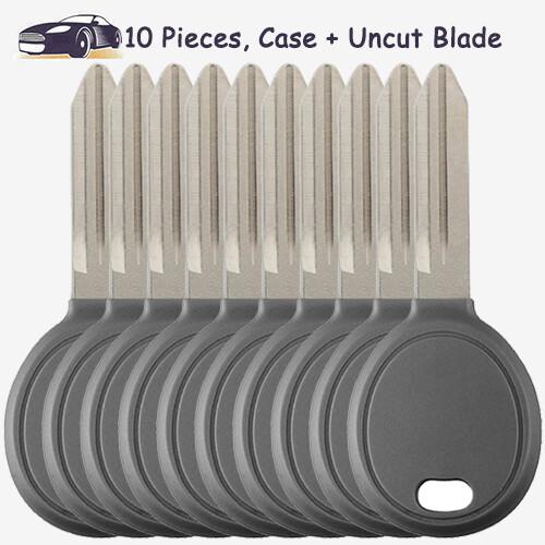 10 X Uncut Ignition Transponder Key Case Shell for Chrysler/ Dodge ...