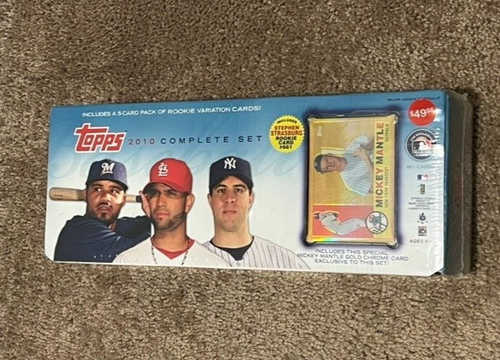 2010 Topps Baseball Complete Factory Sealed Set W/ MANTLE GOLD CHROME ...