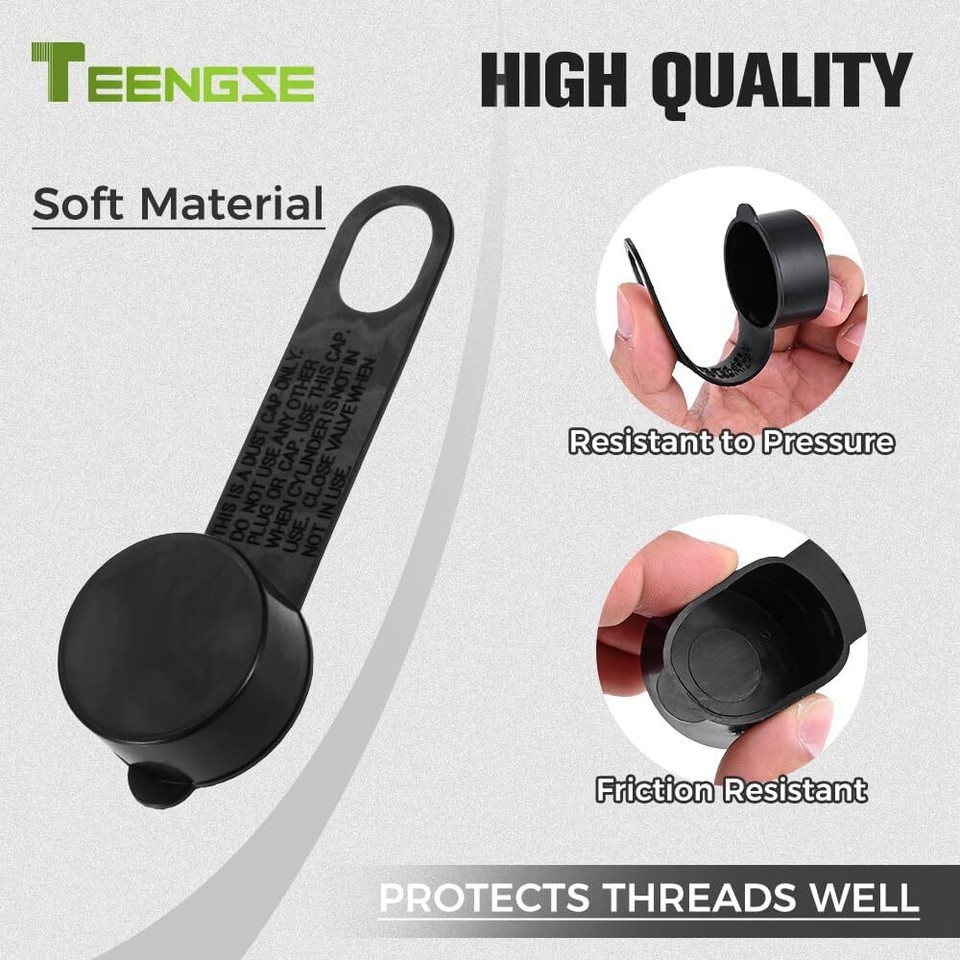 10PCS QCC1 Propane Dust Caps Strap Propane Tank OPD Filler Valve Cover ...