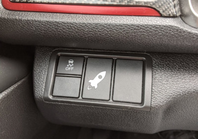 FITS ALL CARS! "ROCKET" BLANK BUTTON DECAL STICKER CAR BUTTON VINYL ...