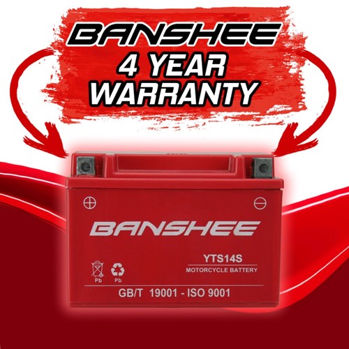 Banshee YTZ14S Motorsports Battery Fits Cafe Racer 1130 4 Year Warranty ...