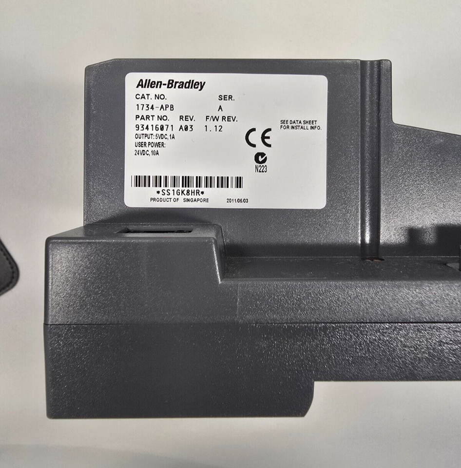Allen Bradley 1734-APB Point I/O Network Adapter Ser A and 1734-0B4E ...