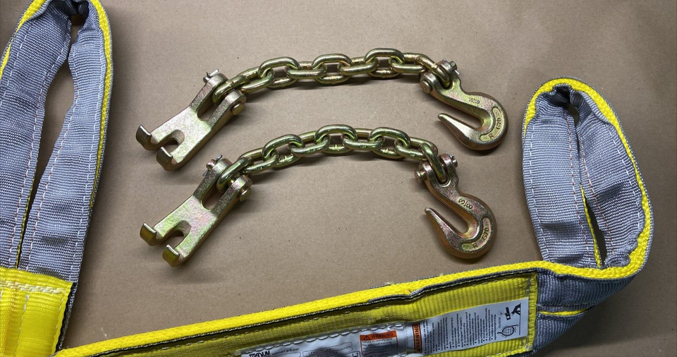 AUTO BODY FRAME MACHINE HOLD DOWN TIE DOWN CHAINS WITH FORGED HOOKS | eBay