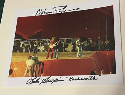 Lynyrd Skynyrd Signed 8.5"X11" Photo Knebworth By Artimus Pyle & Leslie ...